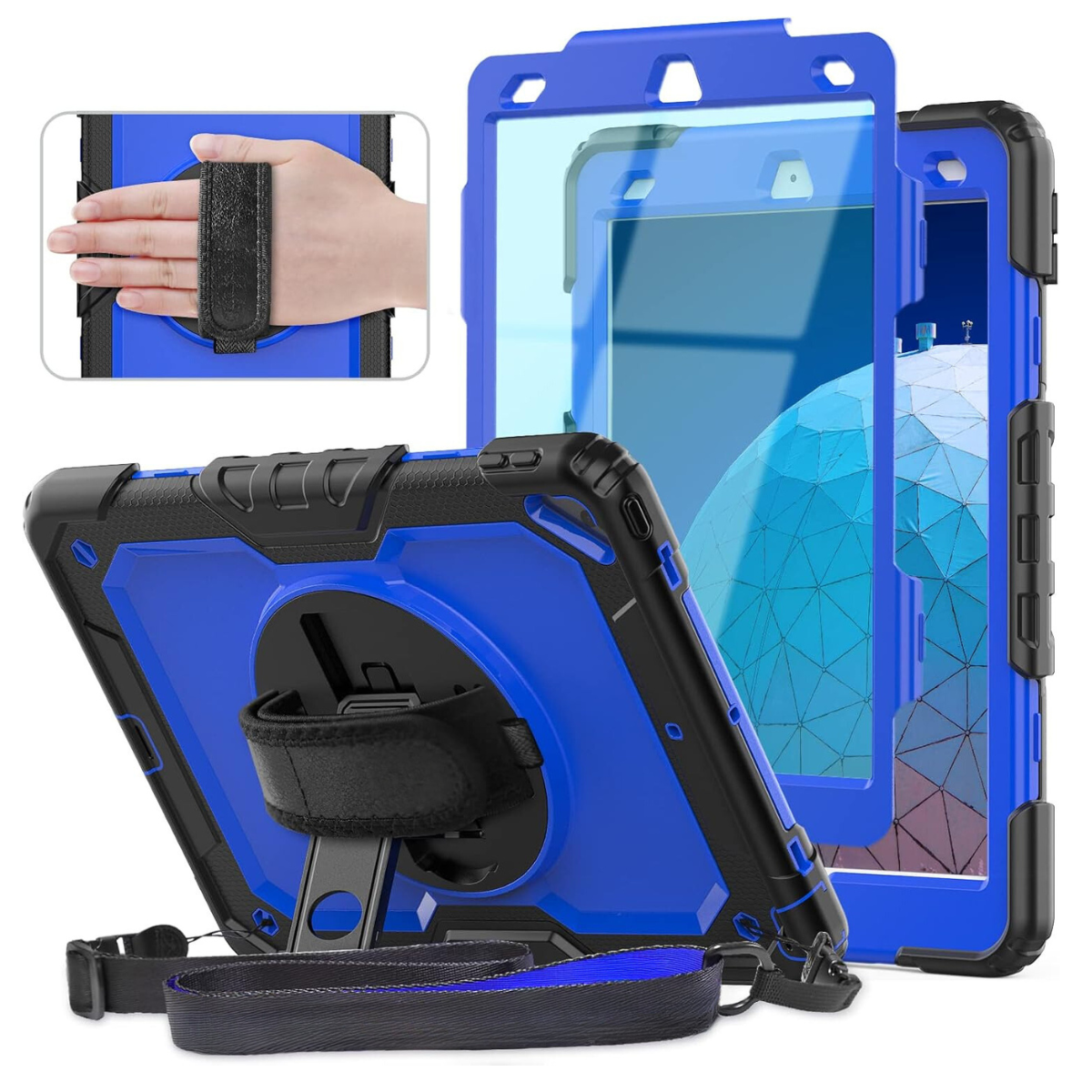 Funda uso rudo con correa y mica plástica para tableta Galaxy Tab ...